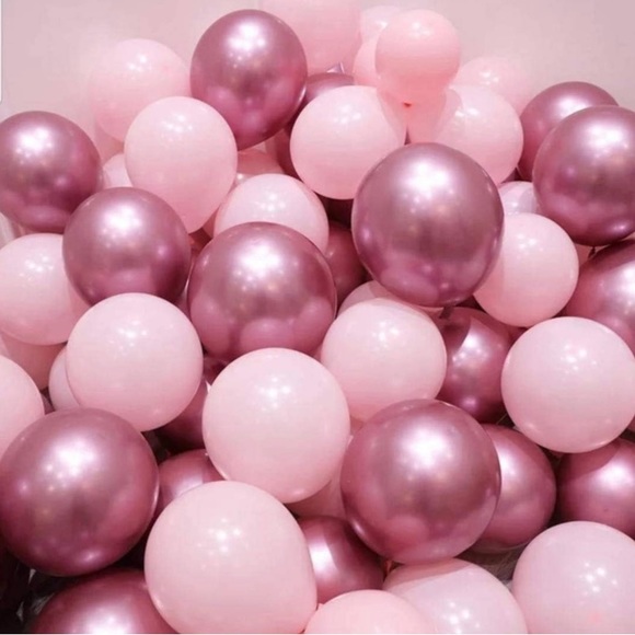 Erweicet | Party Supplies | 5 Pack Mixed Balloons Set 25 Light Pink 25 ...